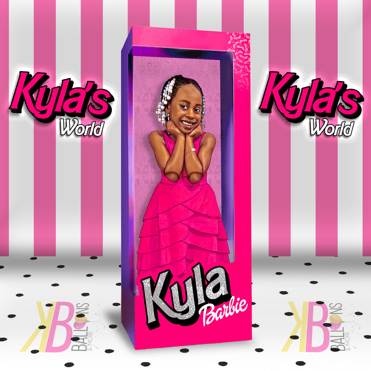 Cartoon Doll Box Design Only – KB Balloons and More