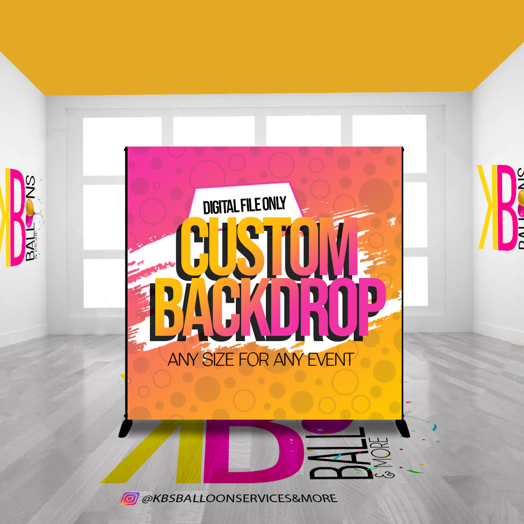 Digital Backdrop/Panel Design – KB Balloons and More
