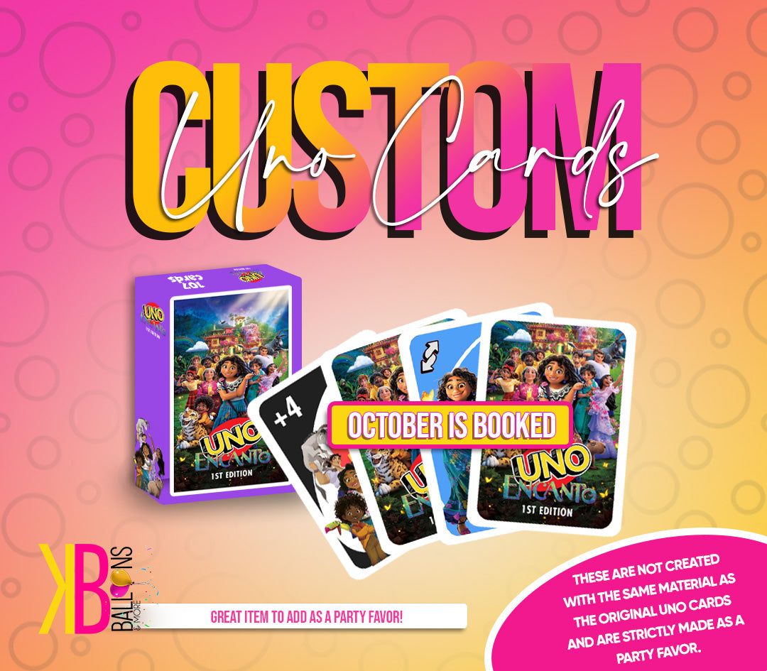 CUSTOM THEMED GAME CARDS – KB Balloons and More